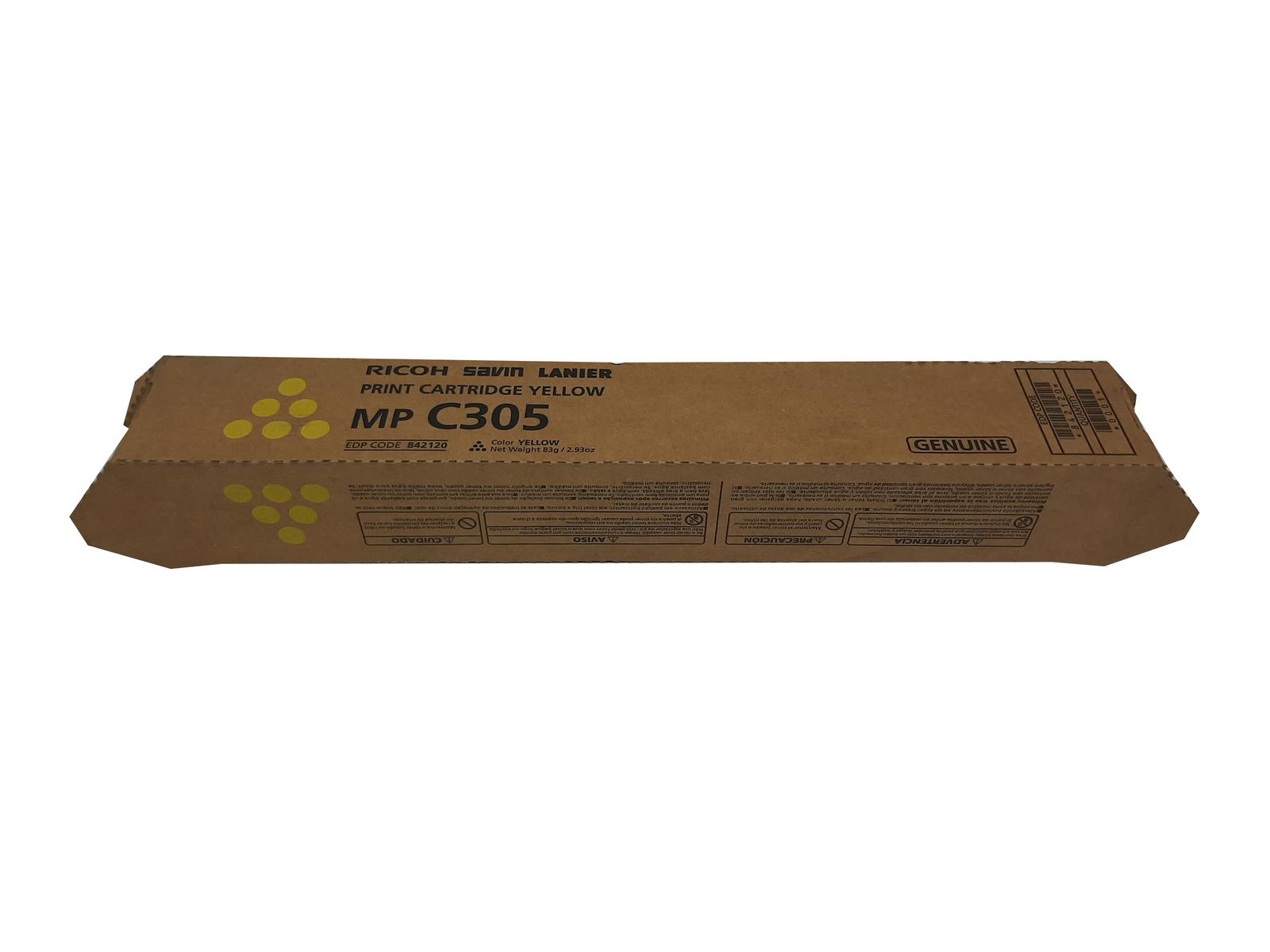 Toner Ricoh Mp C305 / 842120 Yellow Original Novo – Ecomando